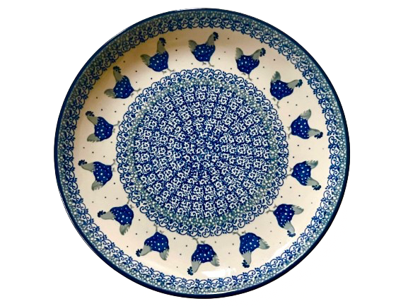 Dinner Plate 10" Blue Hen – Pottery and Friends - Polish Pottery
